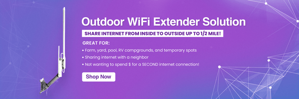 Outdoor WiFi Extenders, Antennas and Repeaters by Simple WiFi